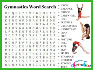 Gymnastics Skills Word Search [Download] - Head Over Heels Gymnastics